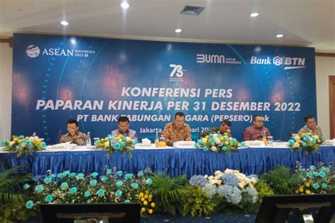 BTN Cetak Laba Bersih Rp3 04 Triliun Pada 2022 Naik 28 15 Persen