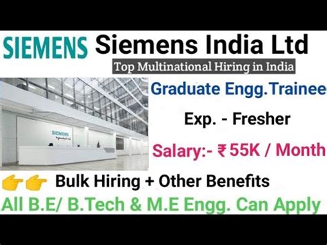 Siemens India Hiring Graduate Engineer Trainees I Mechanical Jobs I