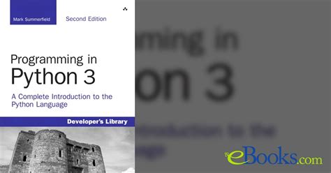 programming in python 3 2nd ed by mark summerfield ebook