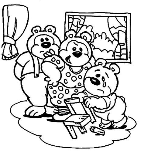 Dibujos De Ricitos De Oro 6 Para Colorear Para Colorear Pintar E