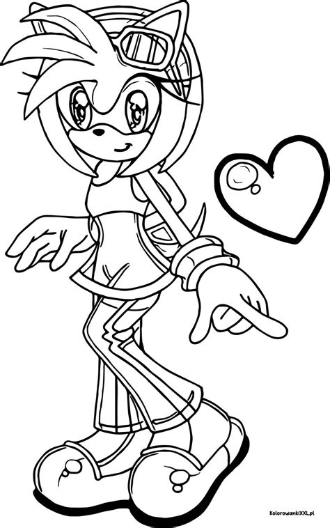 Amy Rose Latem Kolorowanka Pdf Online Do Pobrania I Druku Za Darmo