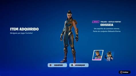 Fortnite Como Conseguir A Skin Odisseia E Liberar Os Estilos