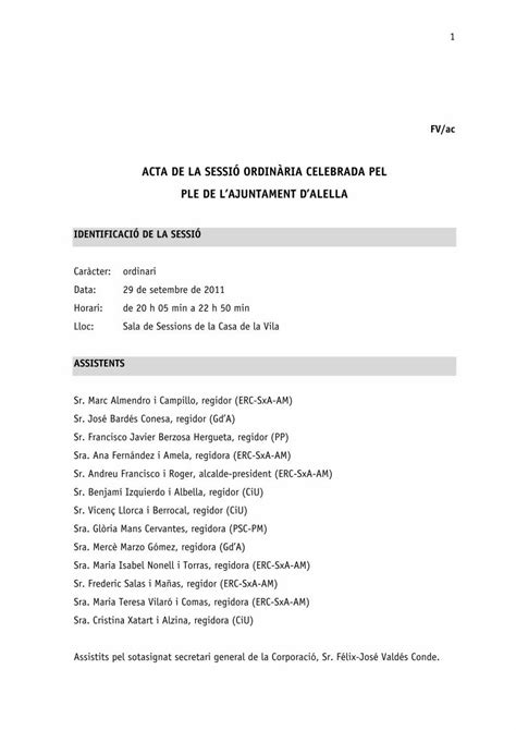 PDF ACTA DE LA SESSIÓ ORDINÀRIA CELEBRADA PEL PLE DE L ACTA