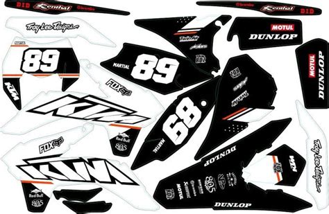 Kit déco perso KTM SX SXF EXC 2003 à 2024 Rd2shop