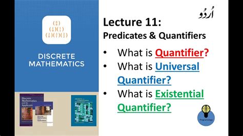 lecture 11 quantifiers in discrete mathematics in urdu universal quantifier existential