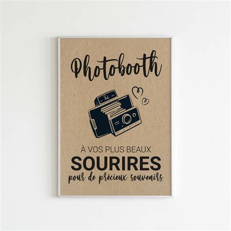 Affiche PhotoBooth mariage personnalisable AFFICHES Petite Décoration