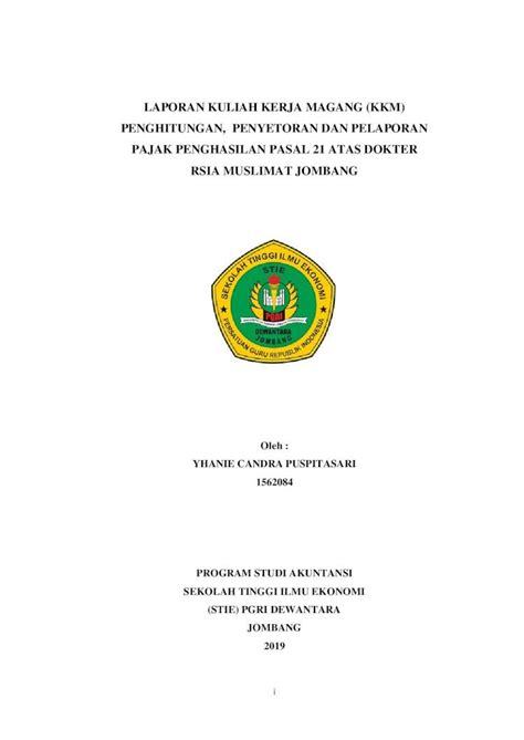 PDF LAPORAN KULIAH KERJA MAGANG KKM PENGHITUNGAN Repository