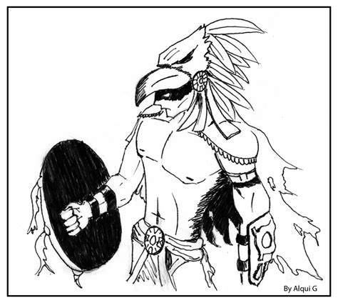 Top 63 Imagen Aguila Guerrero Azteca Dibujo Abzlocal Mx