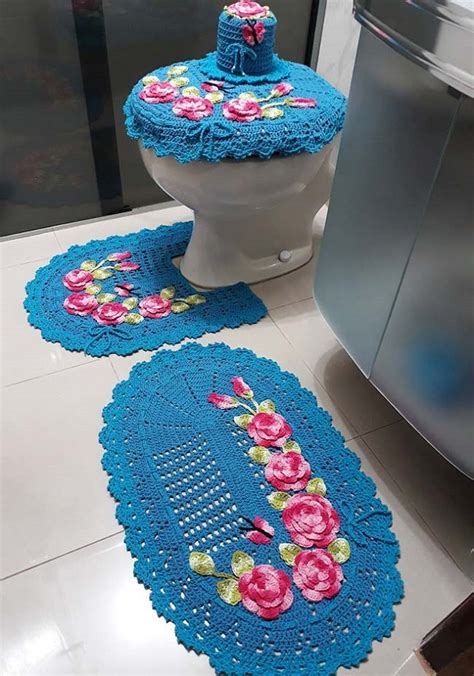 banyo için tığ halı