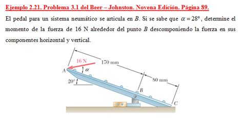 Problema 3 1 Beer Johnston 9 edición Tutor universitario