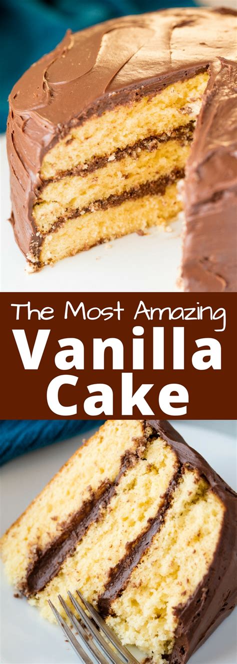 The Most Amazing Vanilla Cake Recipe Cafe Delites
