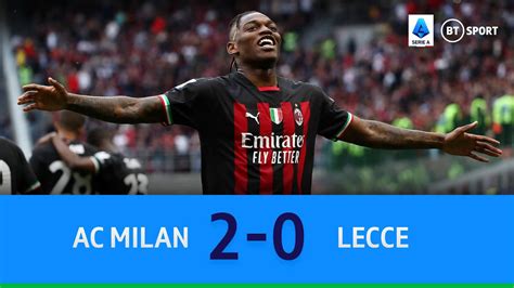 Ac Milan V Lecce Rafael Le O Shines Again For The Rossoneri