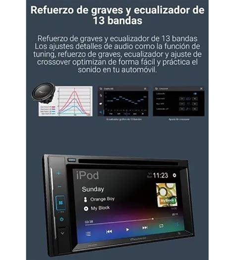 Est Reo Pantalla Pioneer Avh A Bt Weblink Dvd Cd Bt Usb