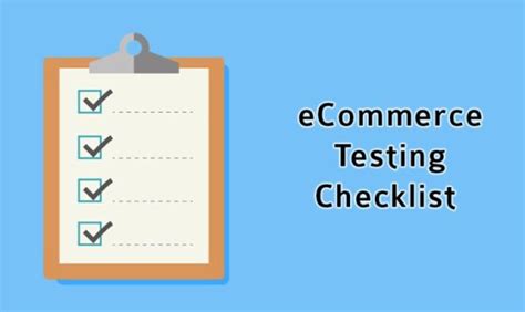 Ultimate ECommerce Website Testing Checklist