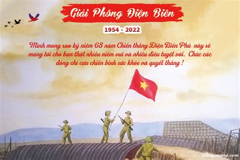 Hình ảnh thiệp đẹp kỷ niệm Ngày Giải phóng Điện Biên 1954 2023