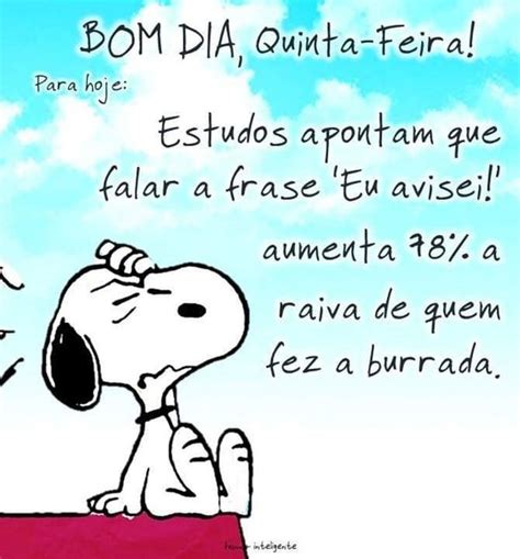 30 Frases De Bom Dia Quinta Feira Snoopy Palavras Positivas