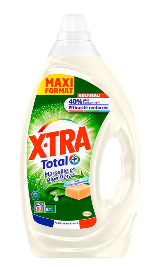 XTRA Lessive Liquide Marseille 4L 80 Lavages XTRA TOTAL Shoptimise