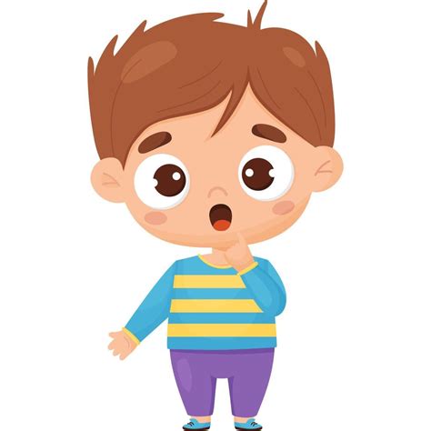 Surprised Boy Male Character Emotion Vector Art At Vecteezy