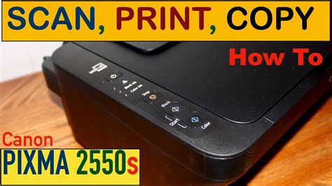 How To Scan Print Copy With Canon Pixma Mg S Printer Youtube