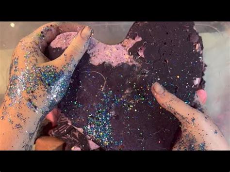 Mini Mass Crush ASMR 40 Pieces Of Gym Chalk A Lil Clay Cracking