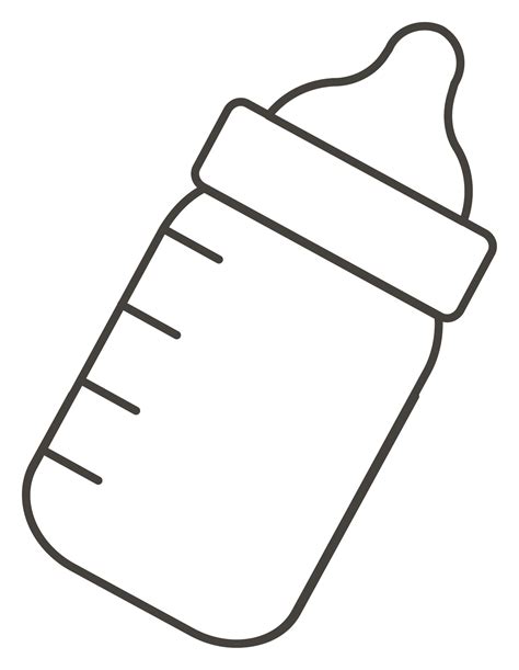 Baby Bottle Coloring Page Colouringpages