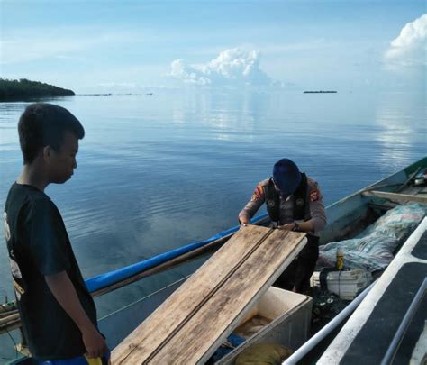 Polairud Polda Gorontalo Patroli Laut Sejumlah Nelayan Diperiksa