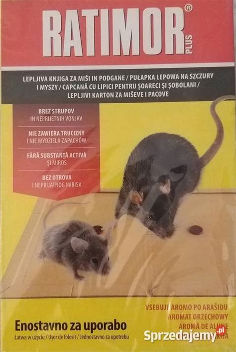 Pułapka lepowa klej na szczury i myszy Ratimor najsilniejsz Drzonek