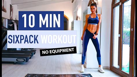 10 MIN SIXPACK WORKOUT MEDIUM TO HARD LEVEL No Equipment Ksenia