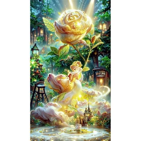 Broderie Diamant Kit Complet Grand Format Ch Teau Fantastique Artisanat