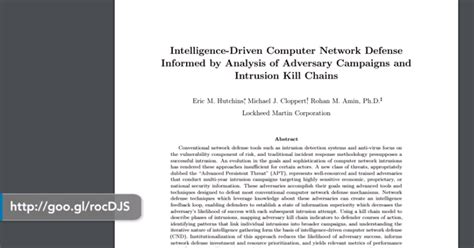cyber security leituras traduções e links intelligence driven computer network defense
