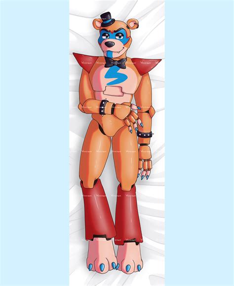 Fnaf Body Pillow Dakimakura Glamrock Freddy Security Breach Etsy