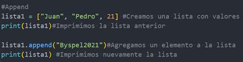 M Todos De Agregado En Python Append Extend Insert