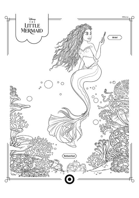 La Sirenetta Disney Disegni Da Colorare E Stampare PDF GBR