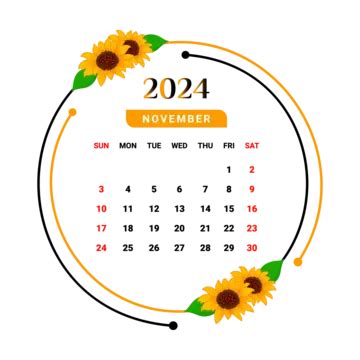 2024年11月黑色和黃色獨特風格的月曆 2024年日历 月曆 2024 年 11 月向量圖案素材免費下載PNGEPS和AI素材下載