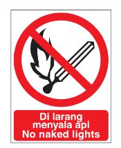 Prohibition Signs No Naked Light Innovest Engineering Co