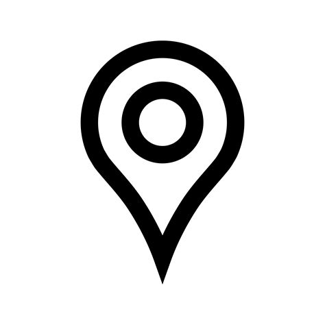 Geo Location Pin Vector Icon 552713 Vector Art At Vecteezy