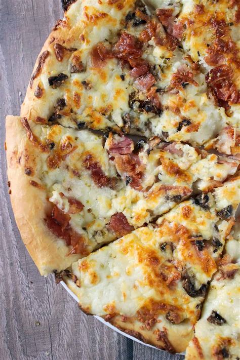 Bacon Mushroom Pizza Woman Scribbles