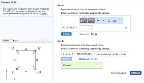 Solved Two Negative And Two Positive Point Charges Chegg