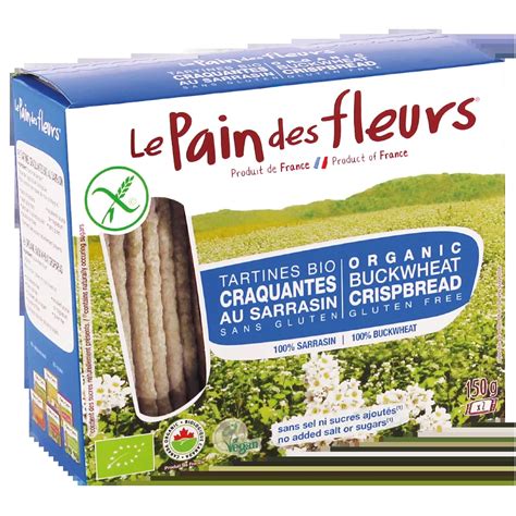 Le Pain Des Fleurs Organic Buckwheat Crispbread No Salt Gluten Free