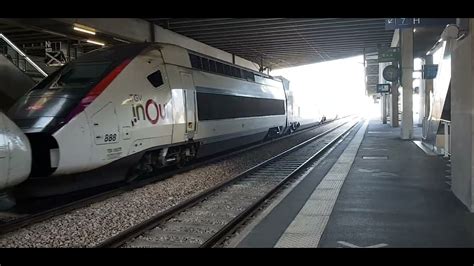 Tgv Inoui Duplex Qui Arrive A La Gare De Rennes YouTube