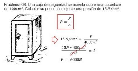 Calcula la presión que ejerce un cuerpo de 120 kg que está apoyado