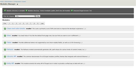 Modules Manager Drupal Org