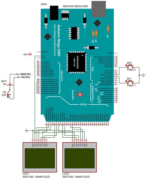 Two Spi Oled Displays Ssd1306 128x64 Arduino
