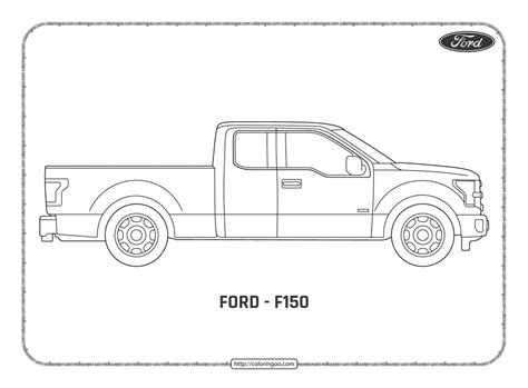Printable Cars Ford F Coloring Pages