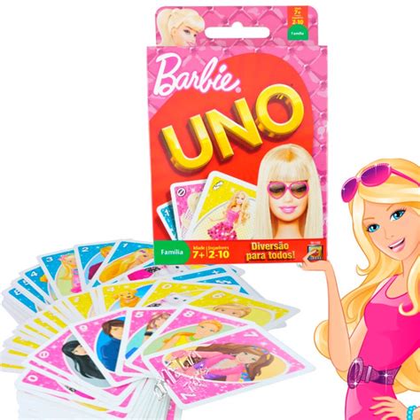 Jogo Uno Original Barbie Licenciado Mattel Promo O R Em