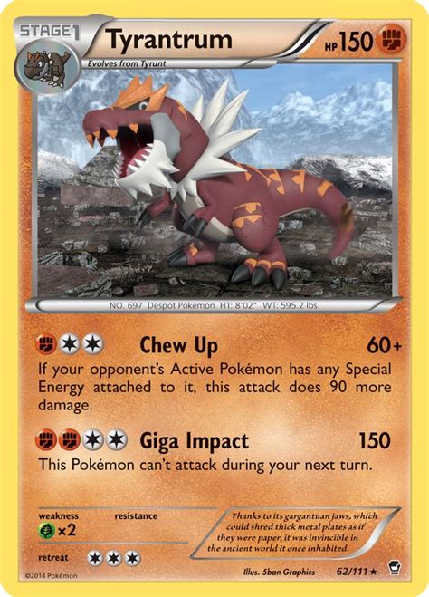 Tyrantrum Furious Fists 62 Bulbapedia the community driven Pokémon