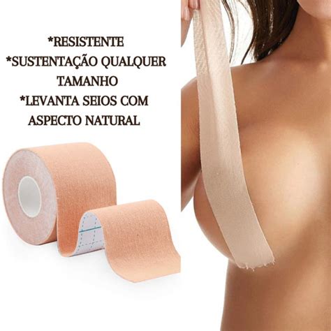 Sutiã Adesivo Levanta Peito Seios Fita Resistente E Segura
