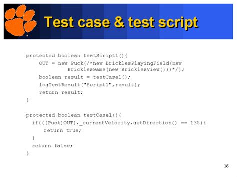 test case and test script