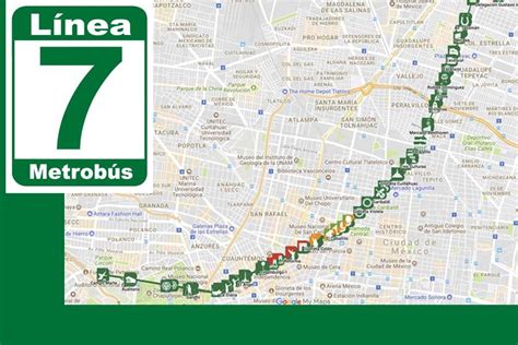 Metrobús Línea 7 Conoce todos los transbordes y rutas Metrobus