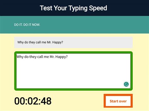 typing test project in javascript — codehim